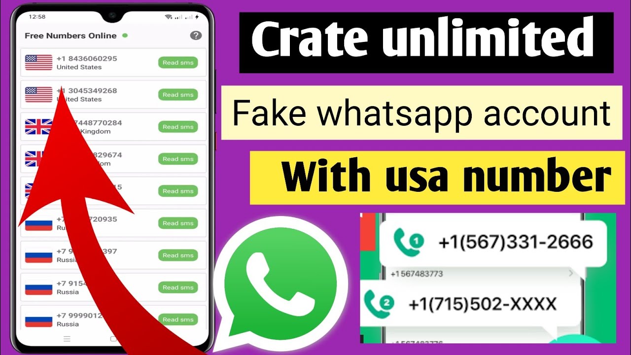 How To Create Fake WhatsApp Account| WhatsApp Fake Account Kaise Banaye ...