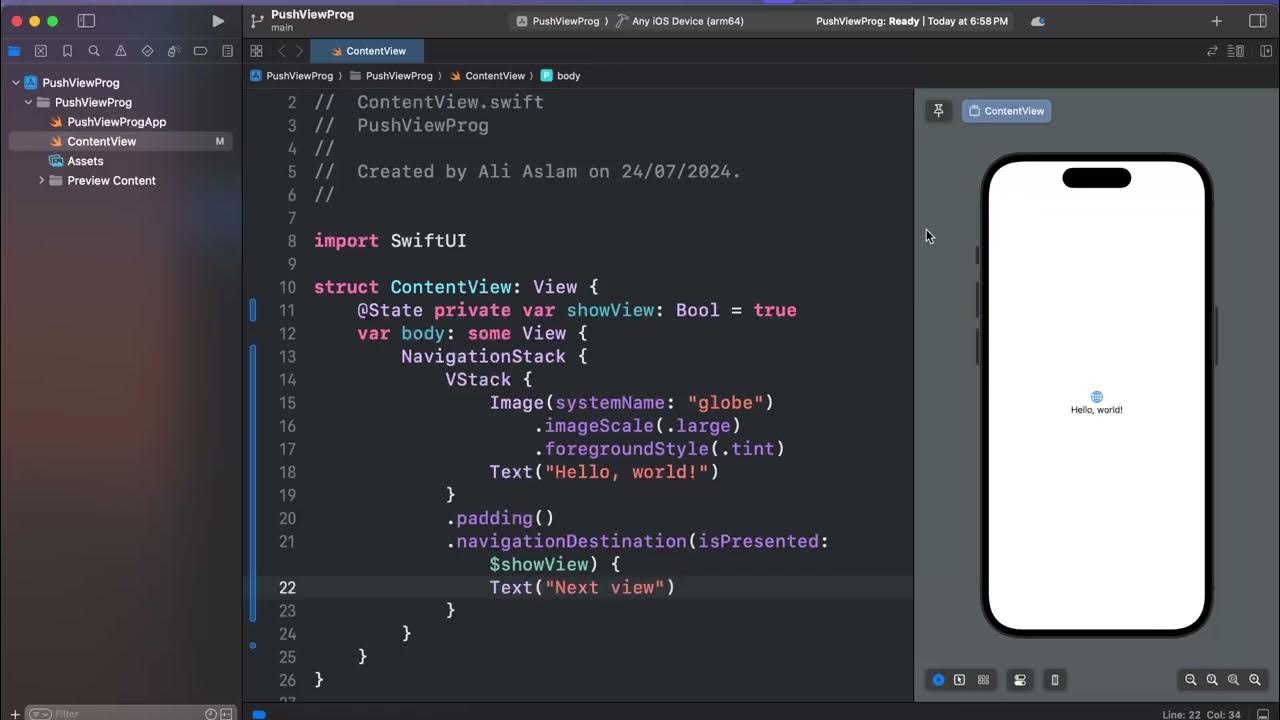 Swiftui Programatically Navigate To A View Youtube