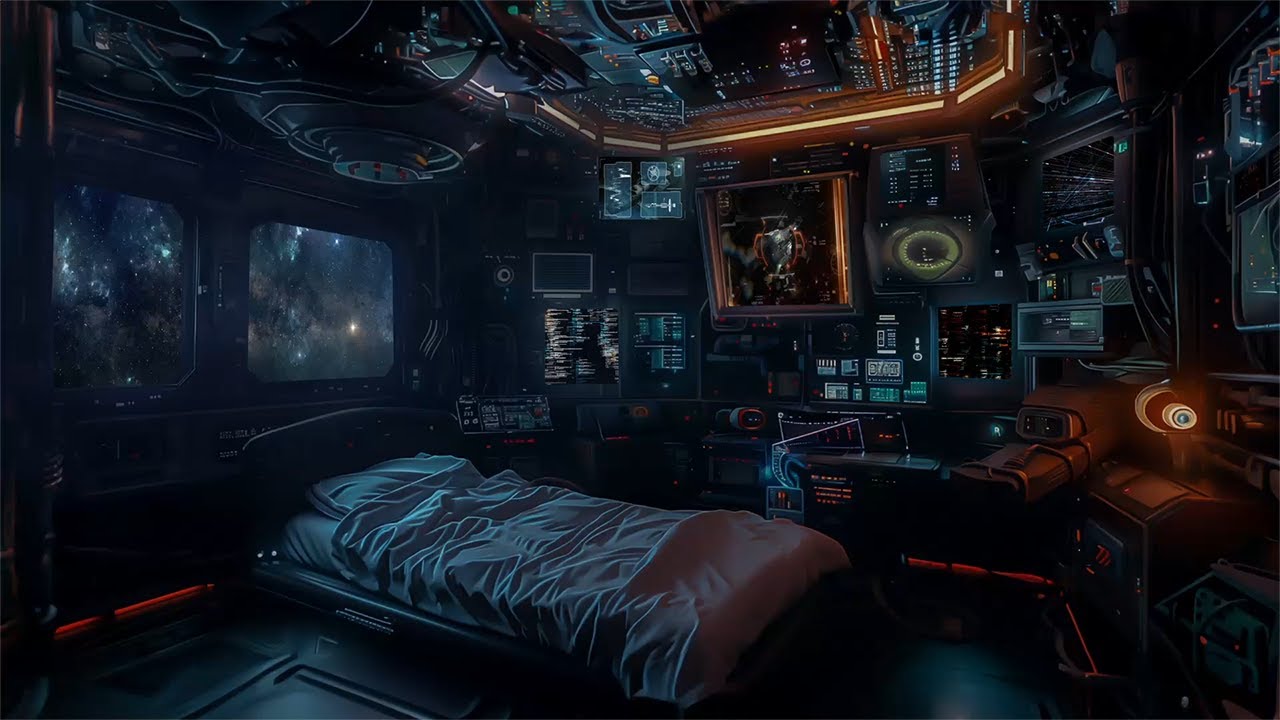 💫 Dream Among the Stars: 24 hours Emotional Sci-Fi Ambience for Sleep ...
