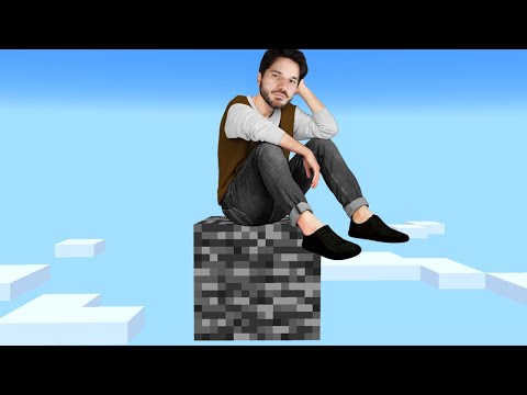 SOBREVIVENDO NO MINECRAFT COM APENAS UM BLOCO... INDESTRUTÍVEL!