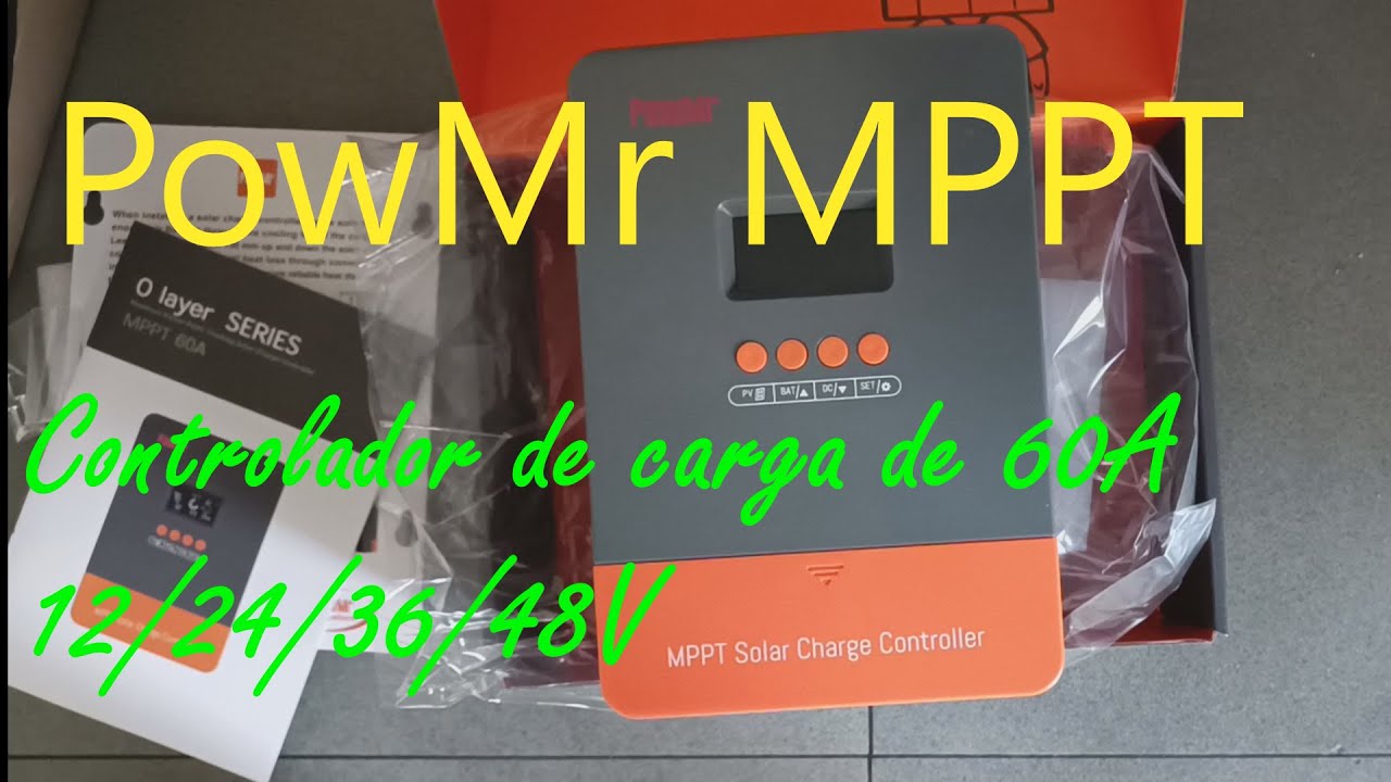 Unboxing PowMr MPPT 60A Controlador de Carga Solar POW-M60-PRO(PowMr ...