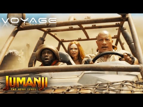 Escaping Flock Of Ostriches | Jumanji: The Next Level | Voyage | With Captions