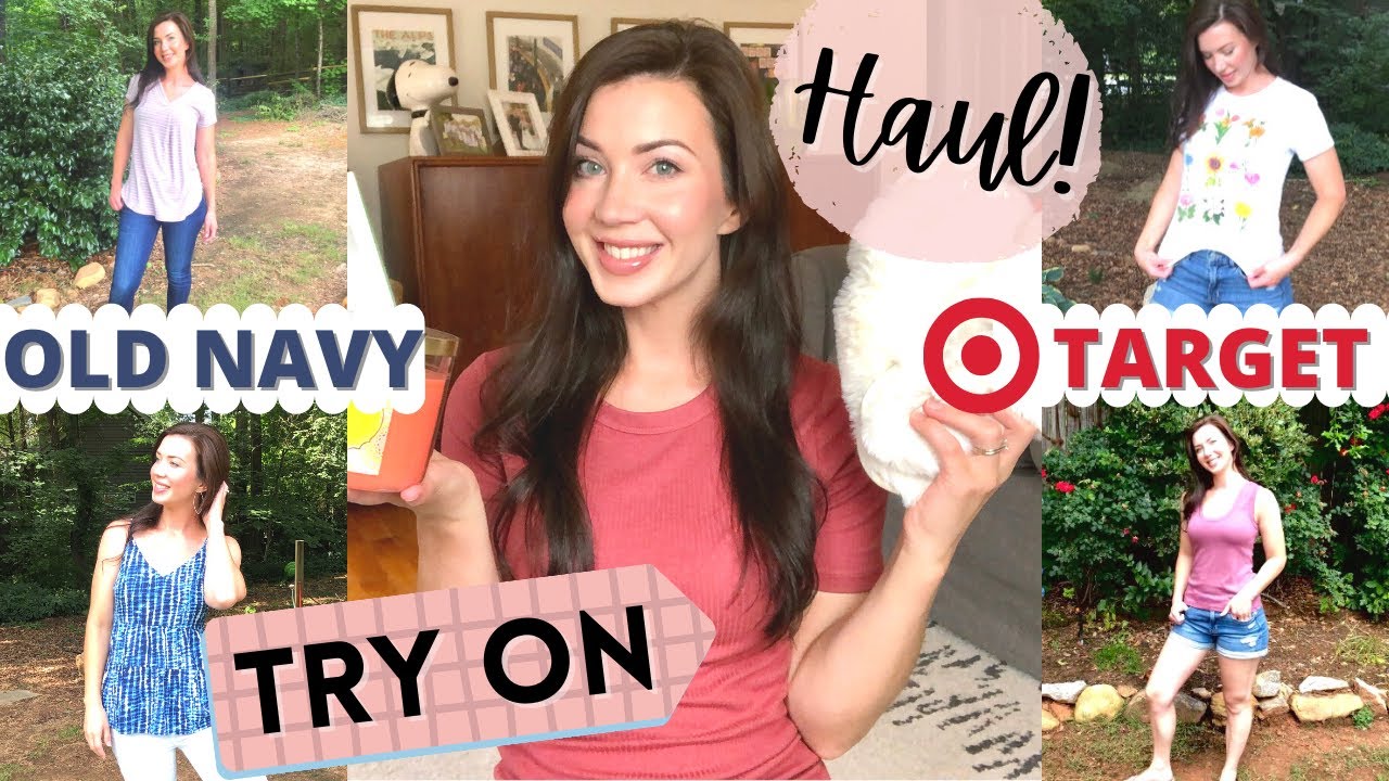🎯 TARGET try on HAUL / OLD NAVY try on HAUL / SUMMER 2021 clothing HAUL ...