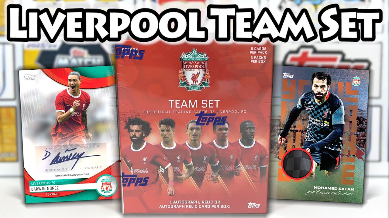 *NEW* Topps LIVERPOOL 2023/24 Official Team Set Box Opening ...