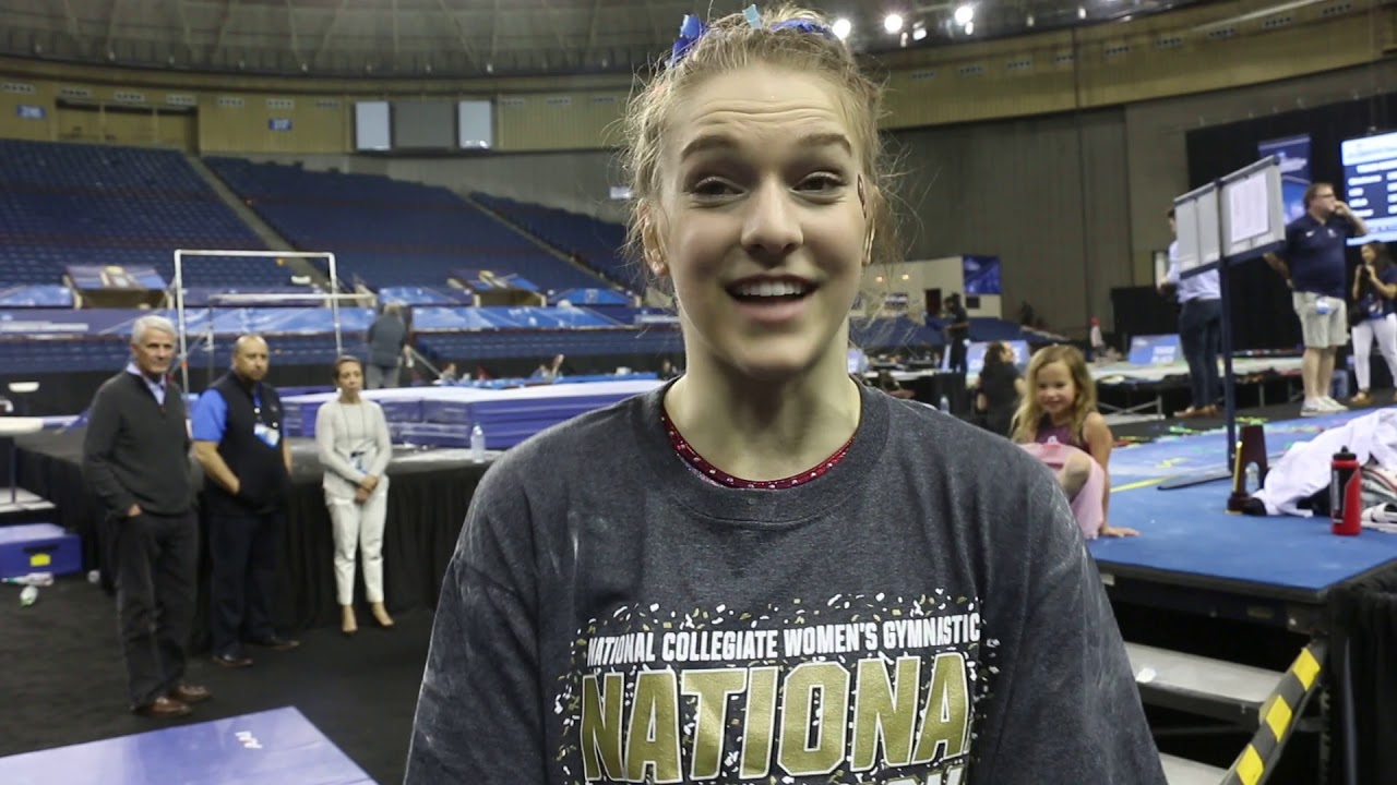 Interview: Nicole Lehrmann, Oklahoma (Finals) - 2019 NCAA Gymnastics ...