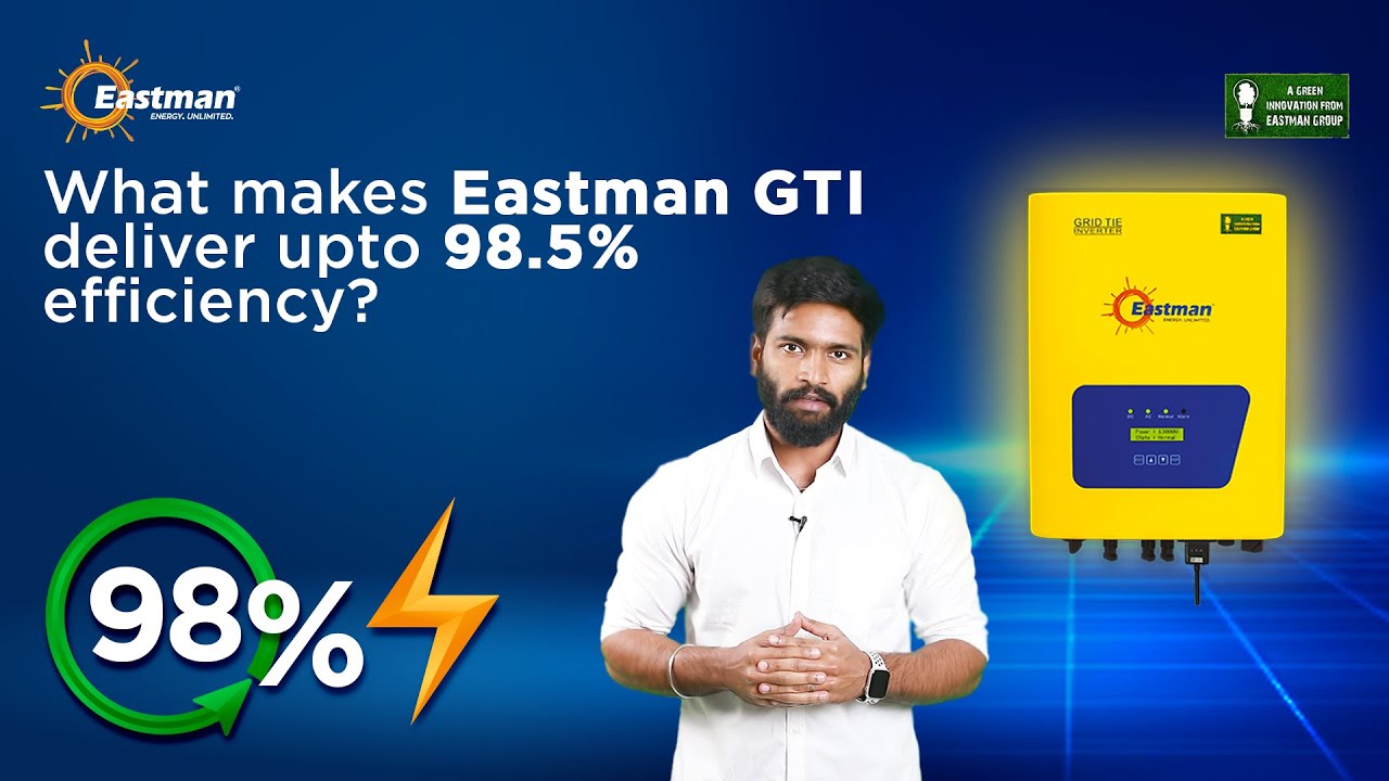 Eastman On Grid Solar Inverter with more than 98% efficiency. Watch to ...