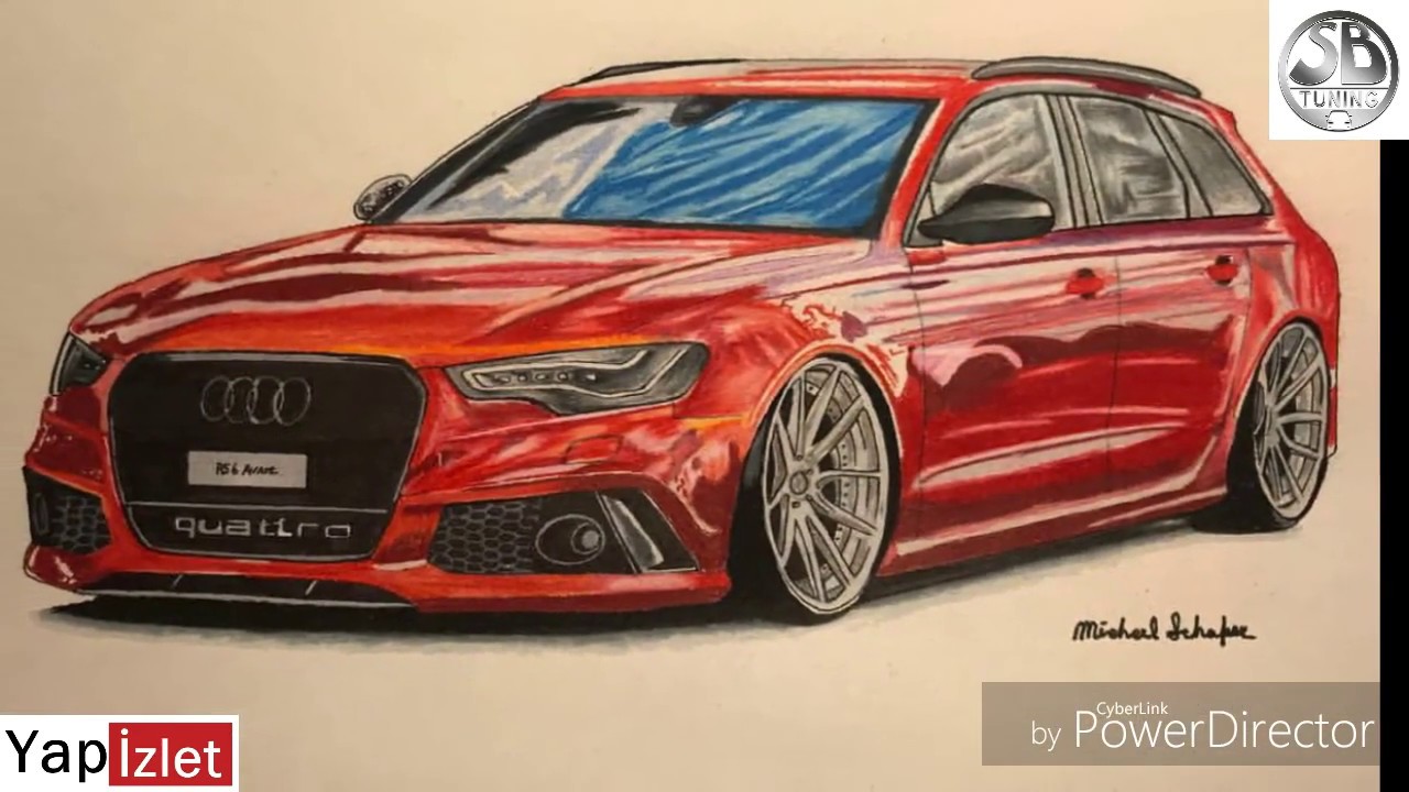 AUDİ DRAWİNGS - ARABA ÇİZİMLERİ #arabaçizimi #cardrawing - YouTube