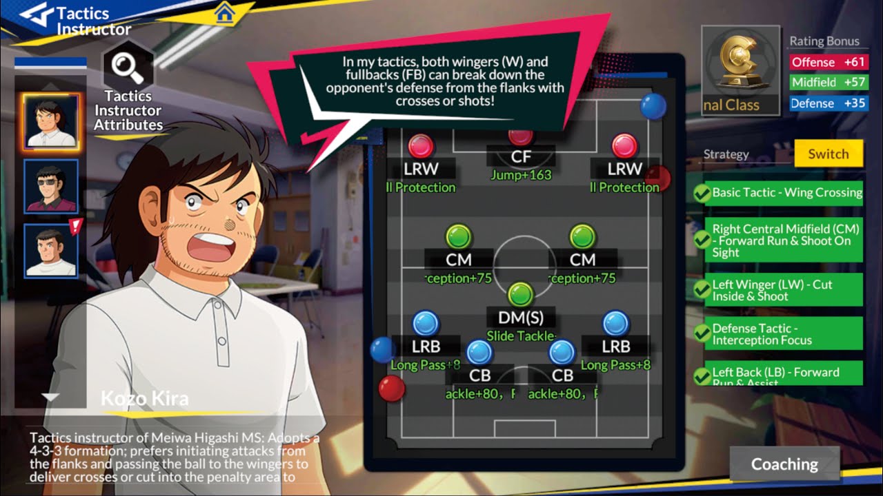 MAX LEVEL COACH KIRA NATIONAL ~ CAPTAIN TSUBASA ACE INDONESIA #3 - YouTube