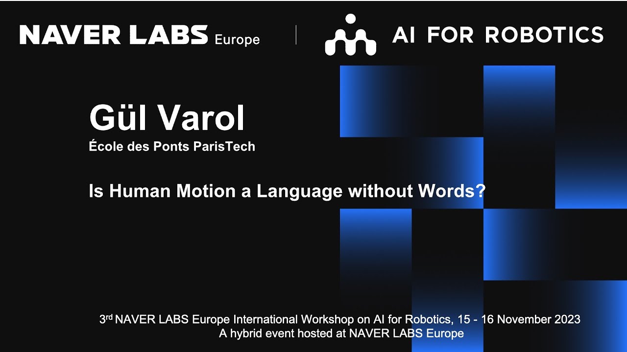 Gül Varol: Is Human Motion a Language without Words? - YouTube