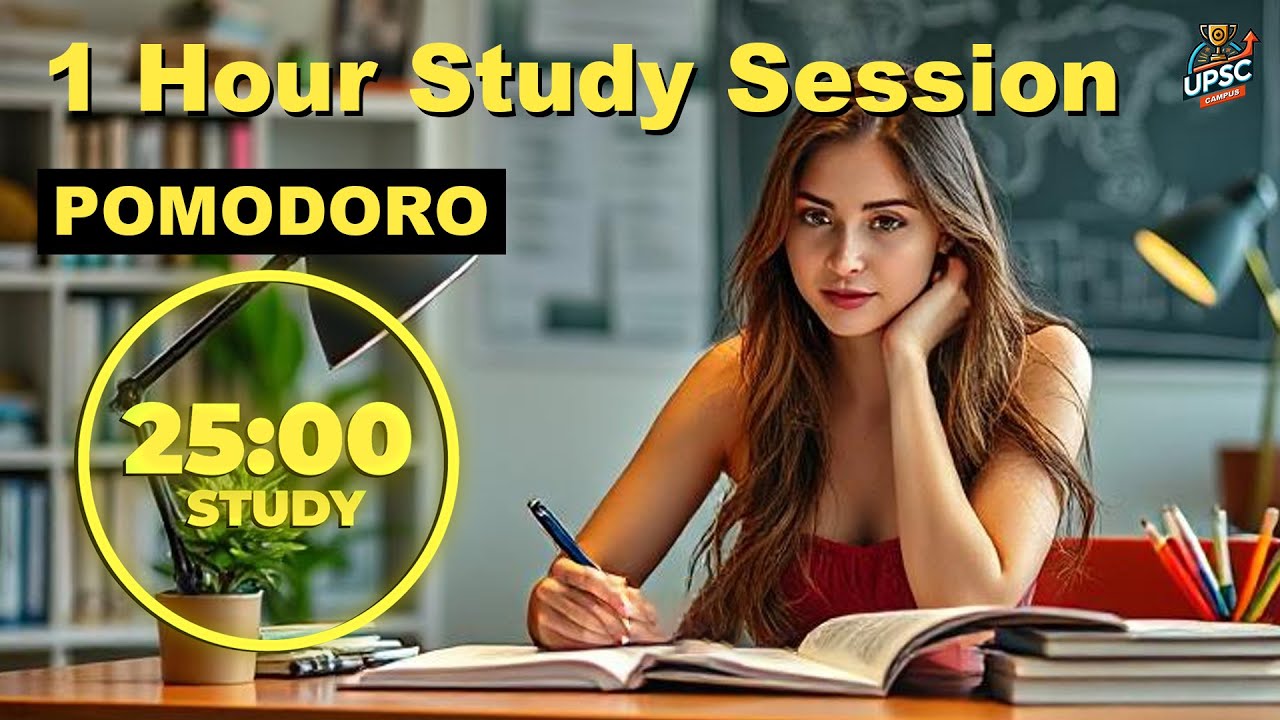 1 Hour Pomodoro Study Session | Focus Music for Productivity & Deep Study & Work🚀📖 - YouTube