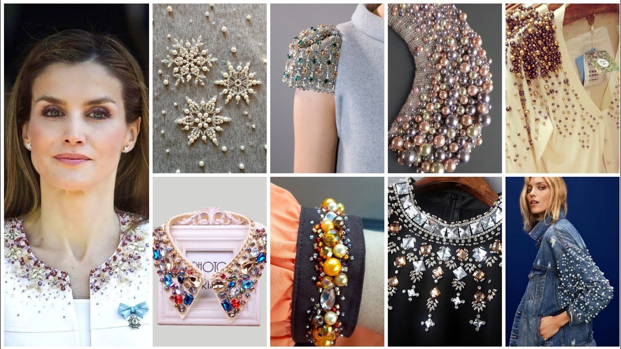gorgeous and classy pearls and beads fancy work designs patterns for ...