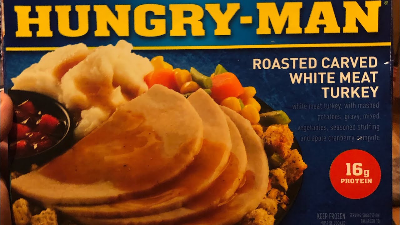 TV dinner review #8 Thanksgiving special!Hungry man Turkey and Fixins ...