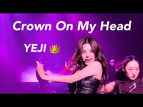 YEJI - 'Crown On My Head' [ITZY 2nd World Tour 'BORN TO BE' in London ...
