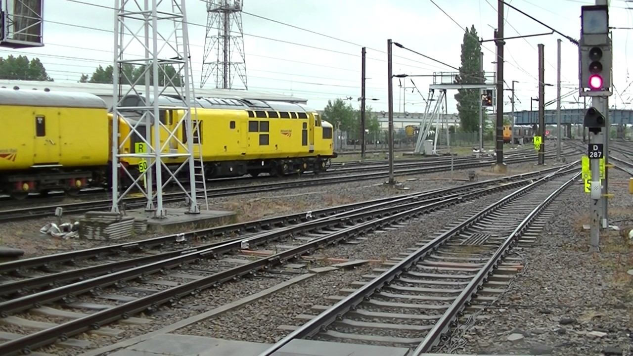 Network Rail 97301 on a Network Rail Test Train departing Doncaster ...