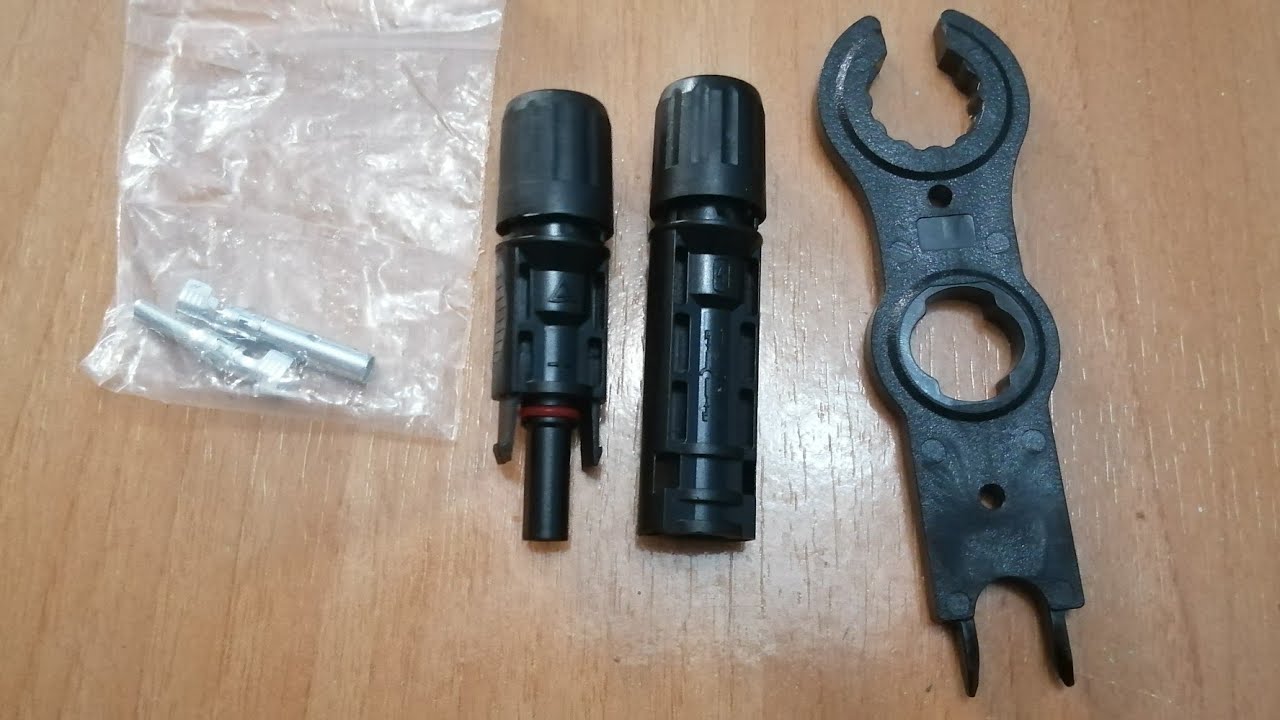 conectores mc4 más herramienta para desconectarlos I apretarlos - YouTube