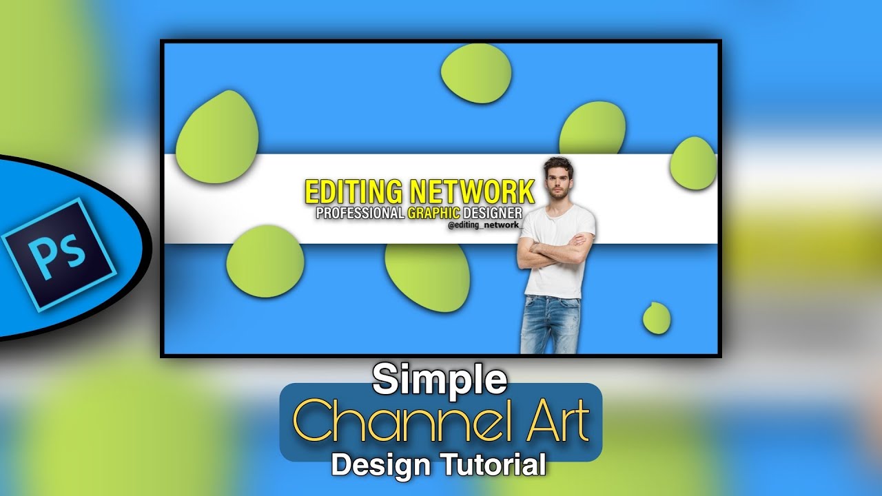 Simple Channel Art design | Photoshop Design | Photoshop Tutorial ...