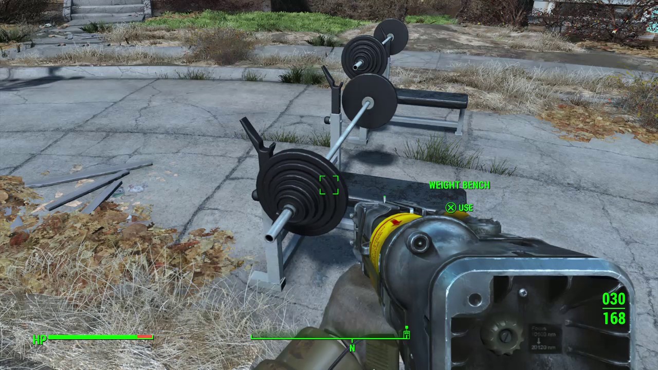 Fallout 4 | Spooky Haunted... Weight set? - YouTube