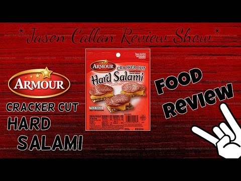 Armour cracker cut hard salami - YouTube