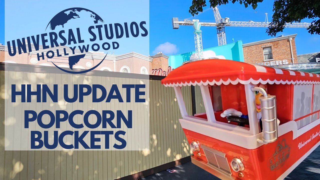 Universal Studios | HHN House Build | Studio Tour 60th Popcorn Bucket - YouTube