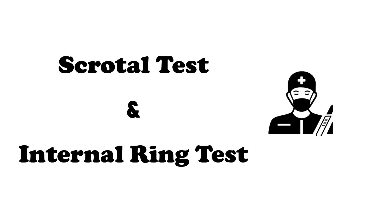 How to do Scrotal and Internal Ring Test - YouTube