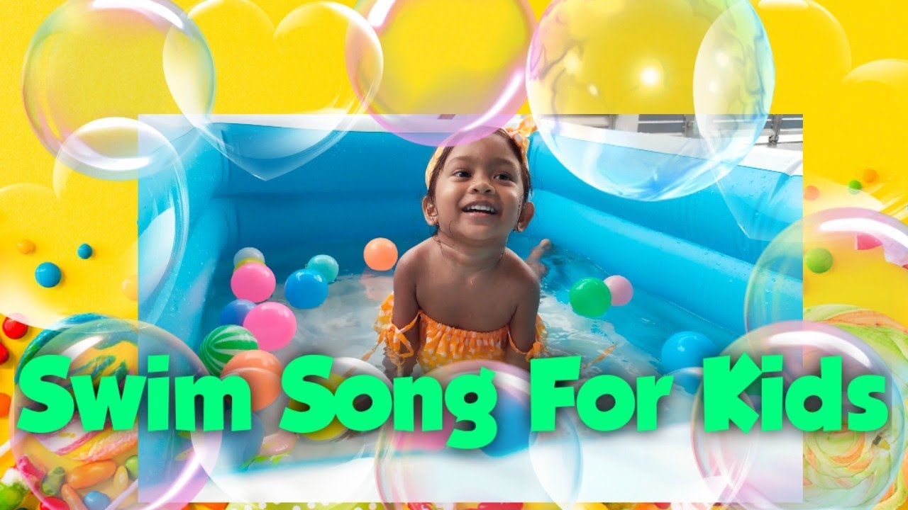 Inflatable Pool for Kids//Swimming Song - YouTube