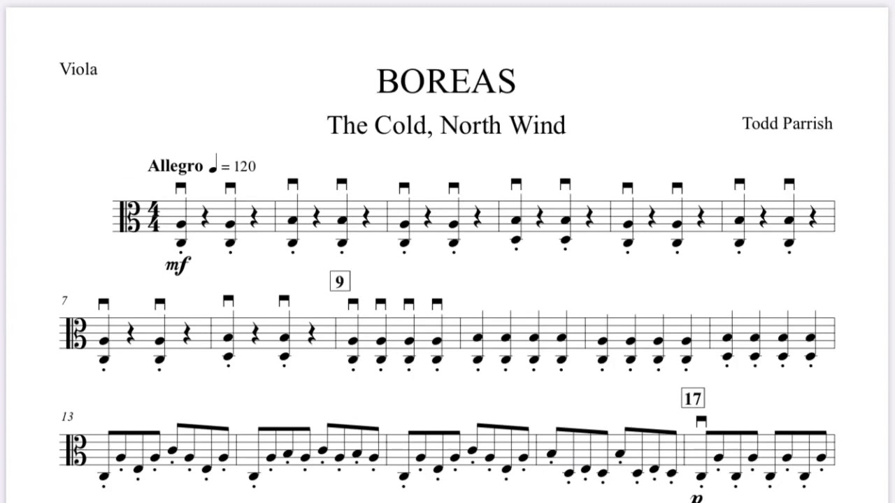 Boreas. Viola. 1-24 - YouTube