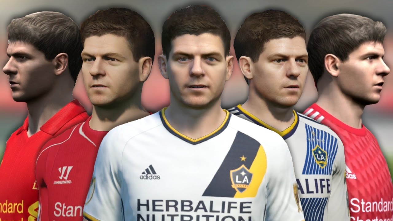 Steven Gerrard from FIFA 04 to 17 - YouTube