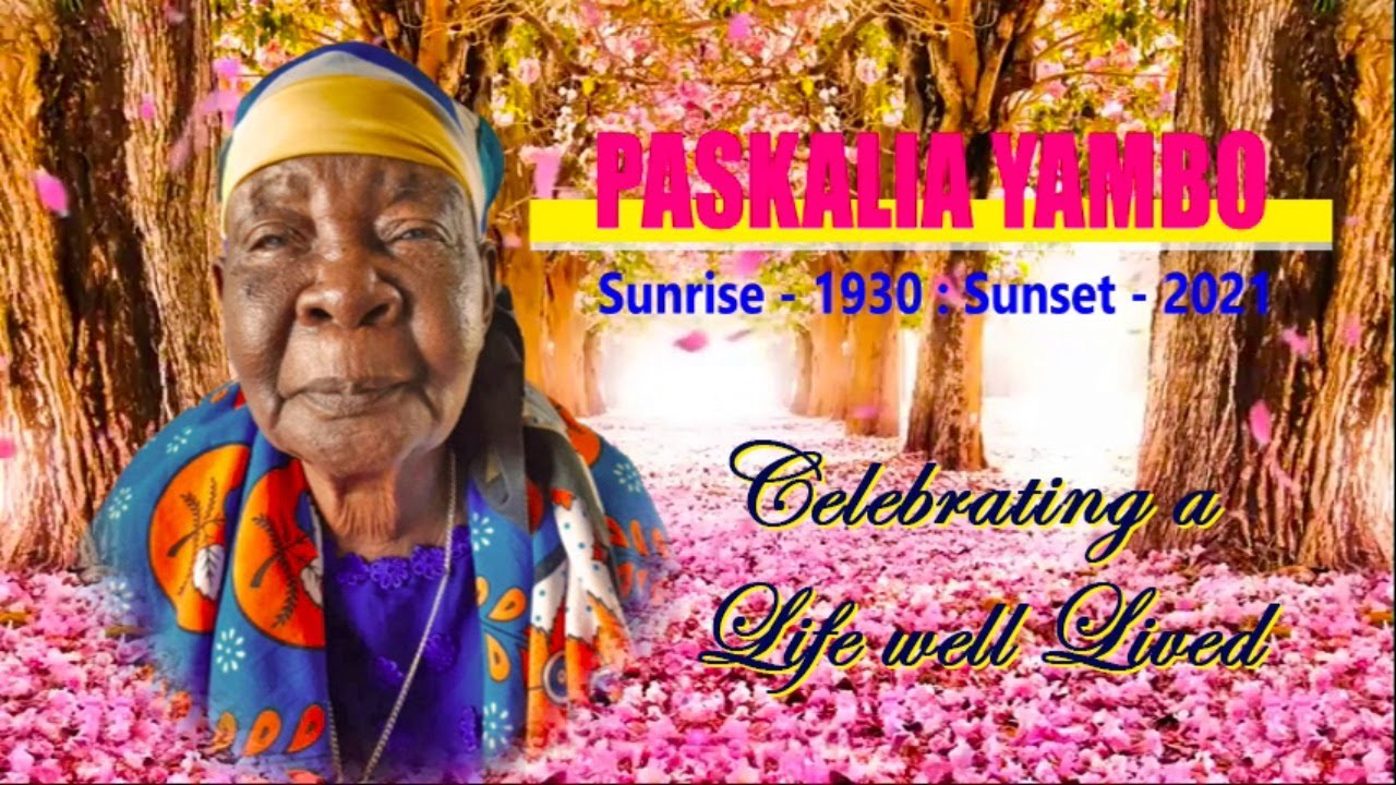 PASKALIA YAMBO (THE GREAT MATRIARCH) SEND OFF - YouTube