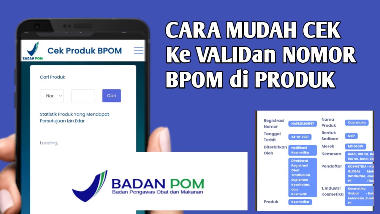 CARA CEK NOMOR BPOM Pada PRODUK | Cek produk di BPOM | cek produk asli ...