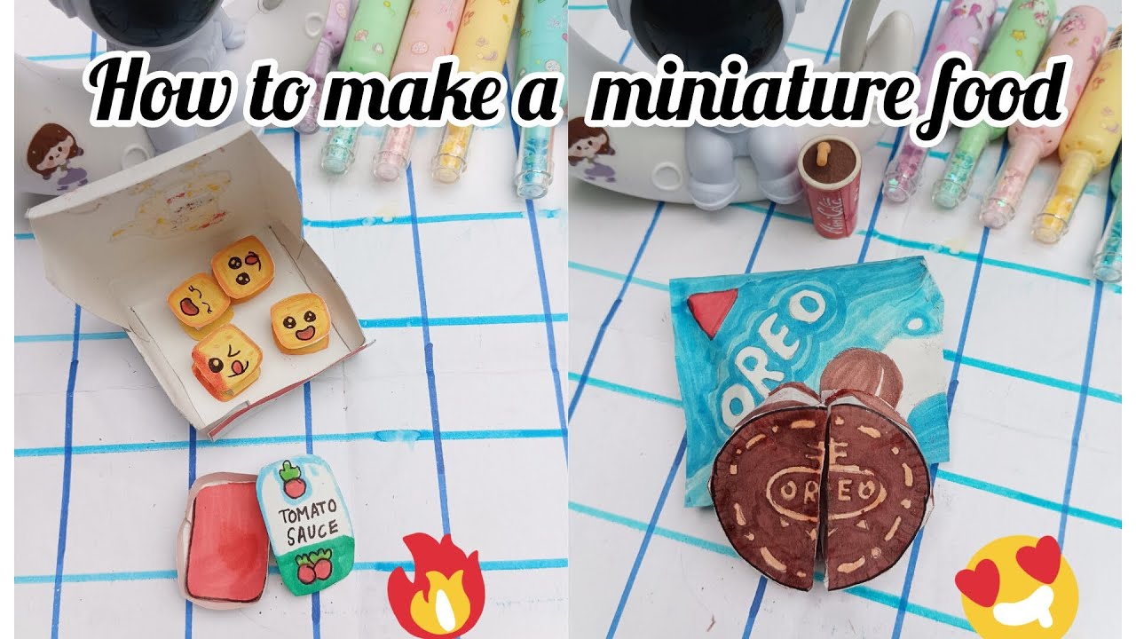 How to make a miniature food / creative art and craft / cute craft ...
