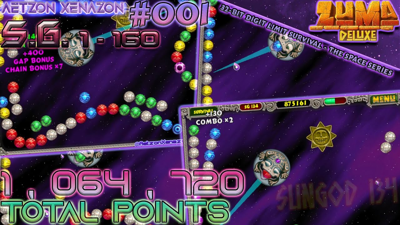 The Survival Refresh on Space | SG 1 - 160 | Zuma Deluxe 32-Bit DLS ...