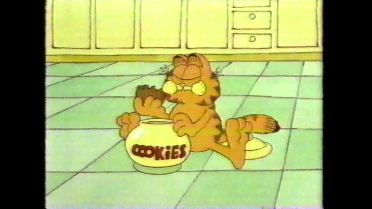 Garfield Quickie 'Cookie Jar' Saturday morning Cartoon (1990) - YouTube