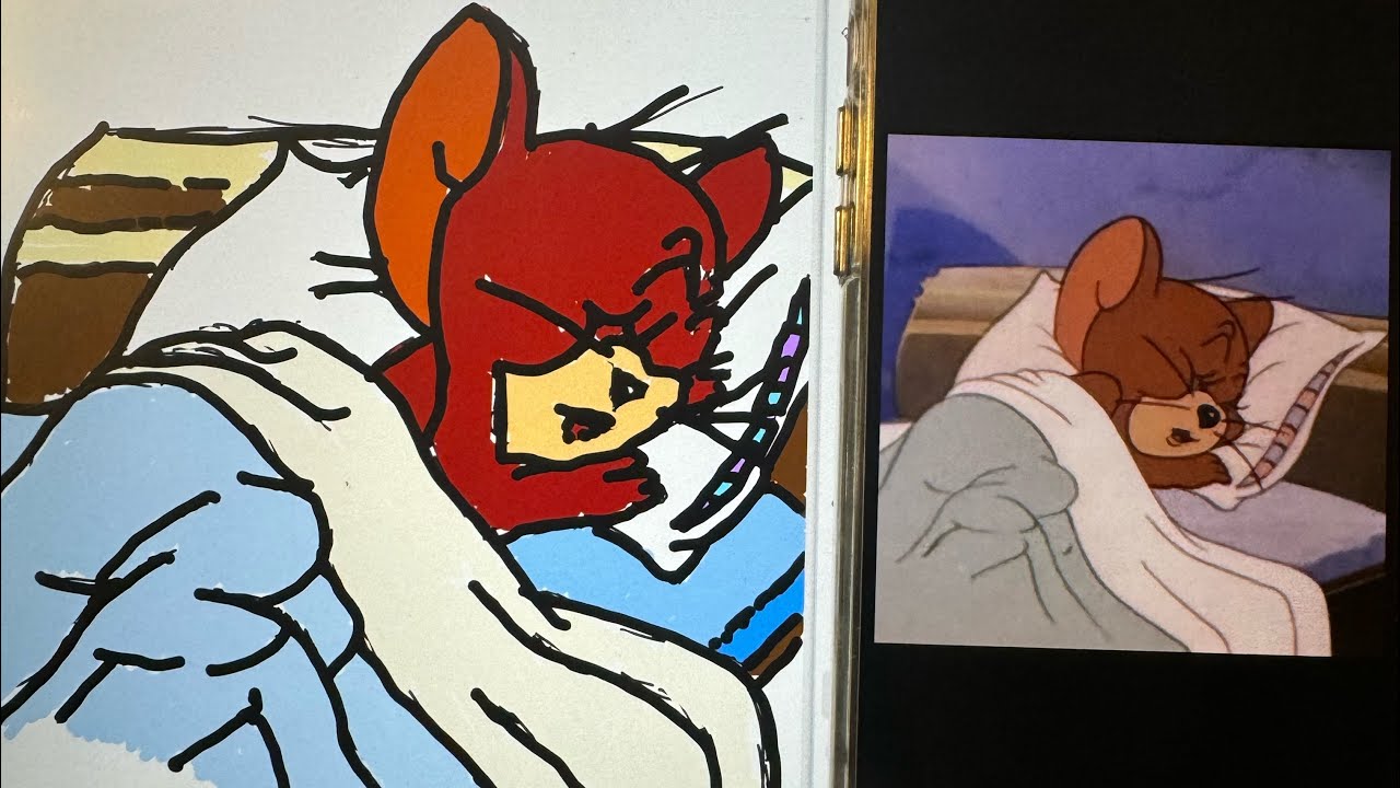 How to Draw Jerry Sleeping? | Draw | Paint | drawing | painting ...