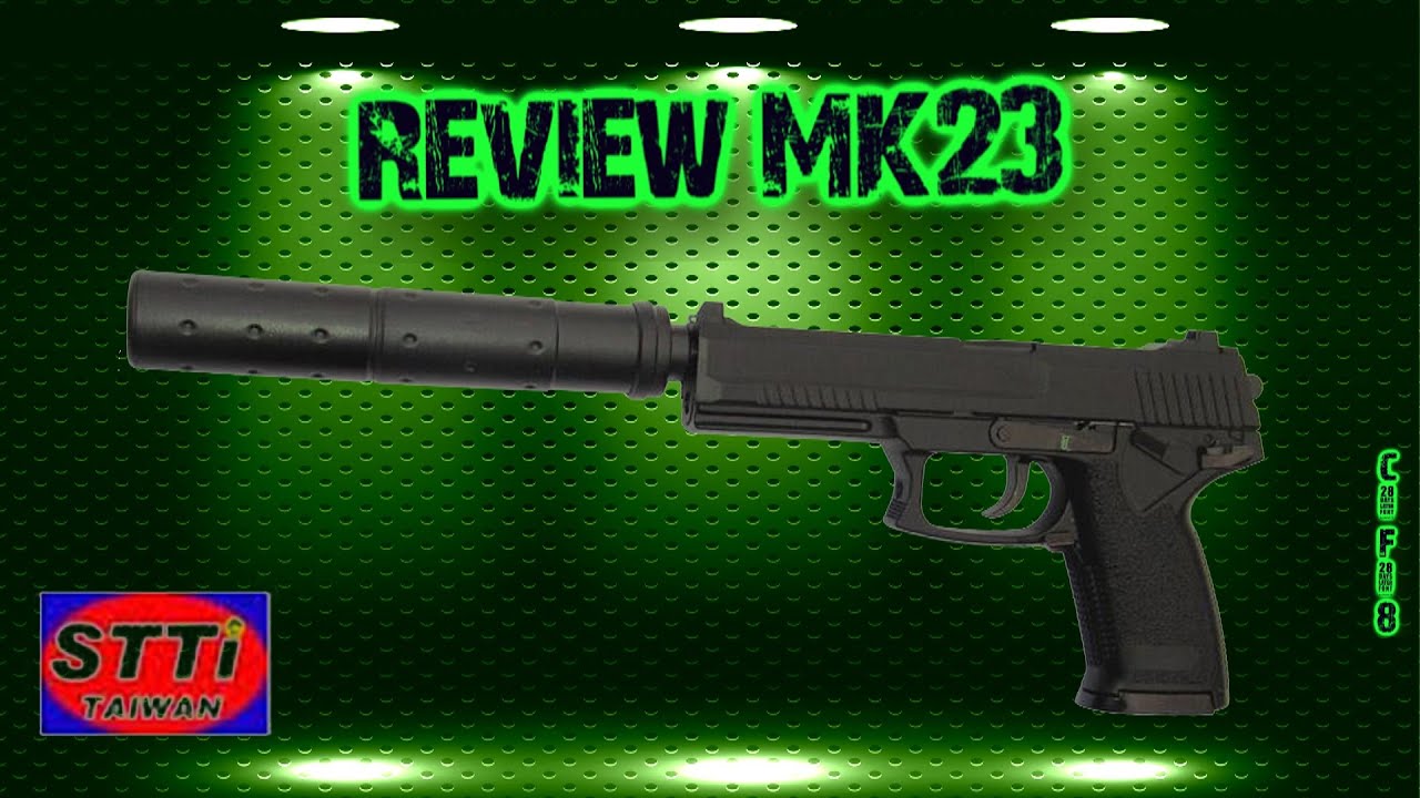 [Airsoft review] MK23 STTI KJW (test de tir) - YouTube