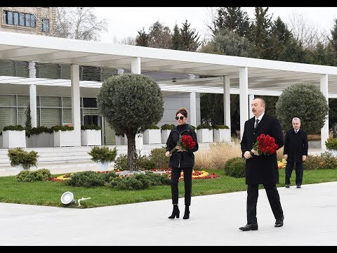Ilham Aliyev and Mehriban Aliyeva are on a visit to Mingachevir