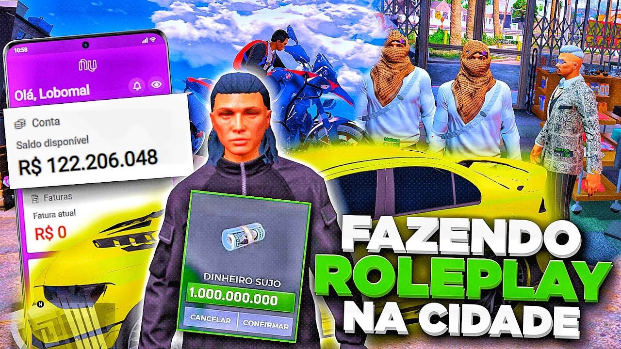 FAZENDO RP COMO ME TORNEI O MAIS TEMIDO MILIONÁRIO DA CIDADE USANDO O ...