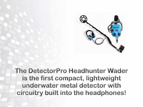 DetectorPro Headhunter Wader Metal Detector - metaldetector.com - YouTube