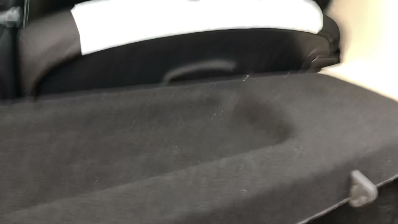 How to remove shelf in the trench to fold rear seats down Citroen C1 ...