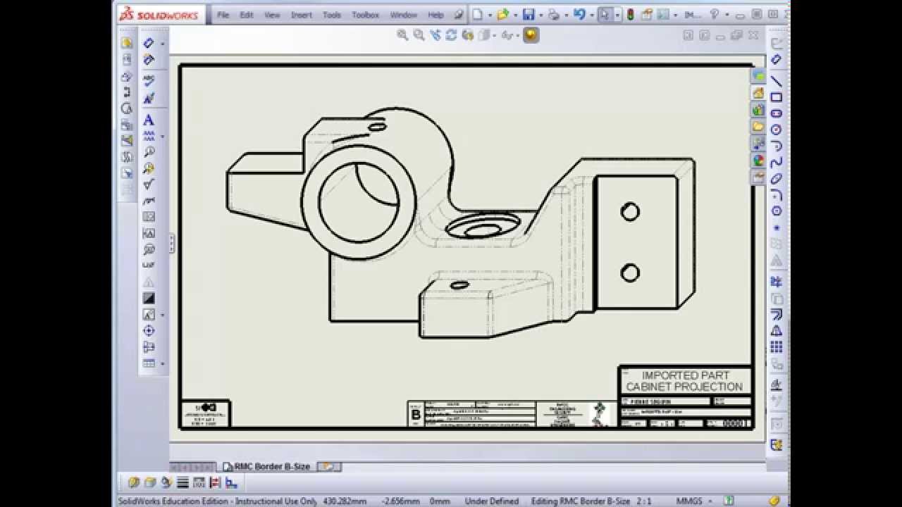 04C CAD OBLIQUE PROJECTION EVOLUTION - IMPORTED PART - UNIVERSAL MASTER ...