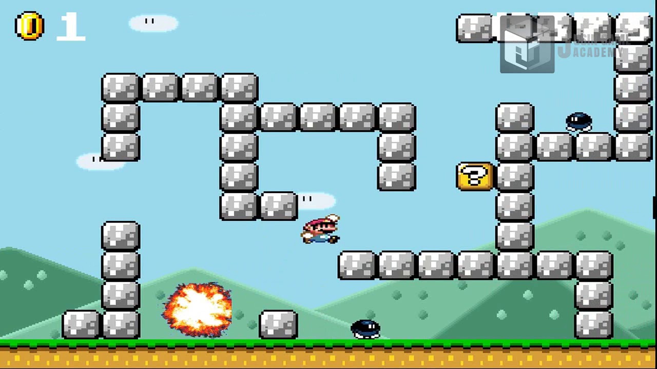 슈퍼 마리오 모작 쥬신게임아카데미 게임학원 게임프로그래밍 3개월 차 Api 개인시연회82기 우동헌클라이언트 Youtube