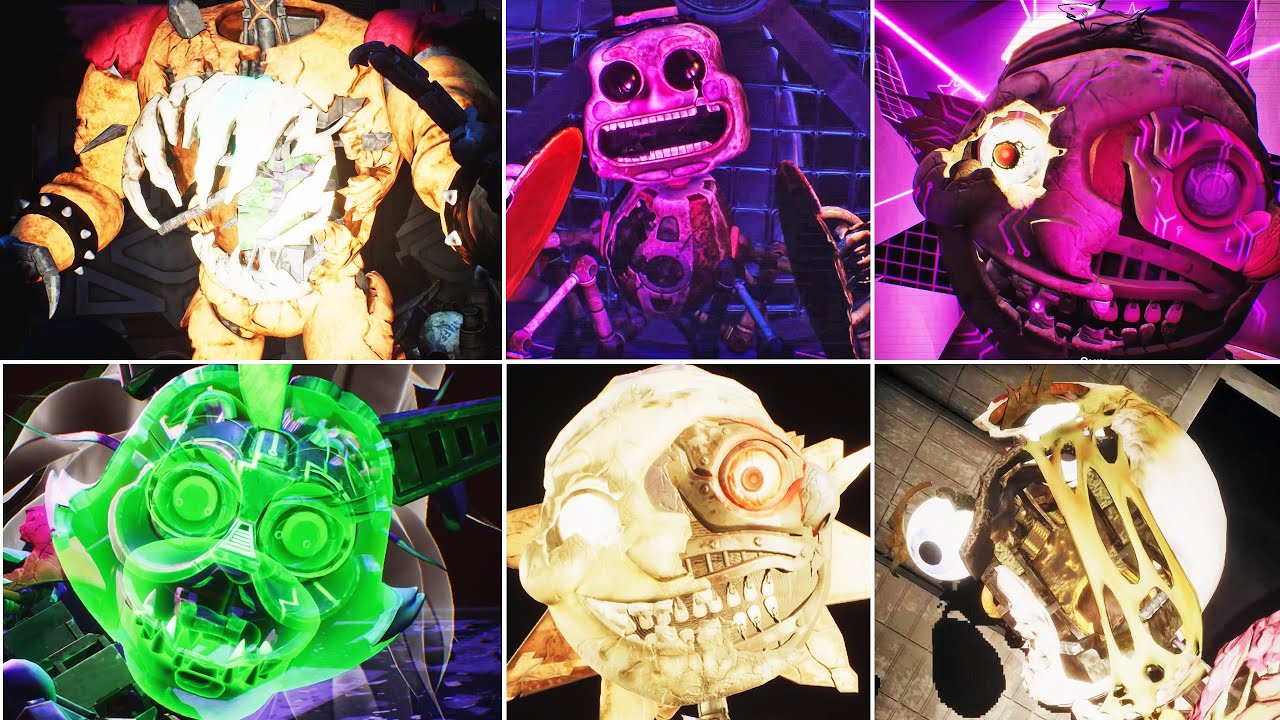 All Broken Animatronics For the First Time - FNAF Security Breach Ruin ...