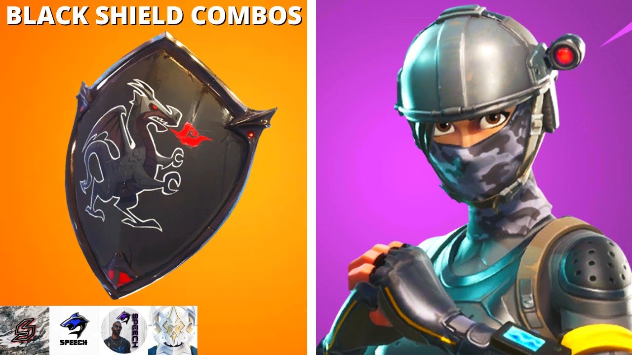 BLACK SHIELD Back Bling COMBOS (Fortnite Battle Royale) - YouTube