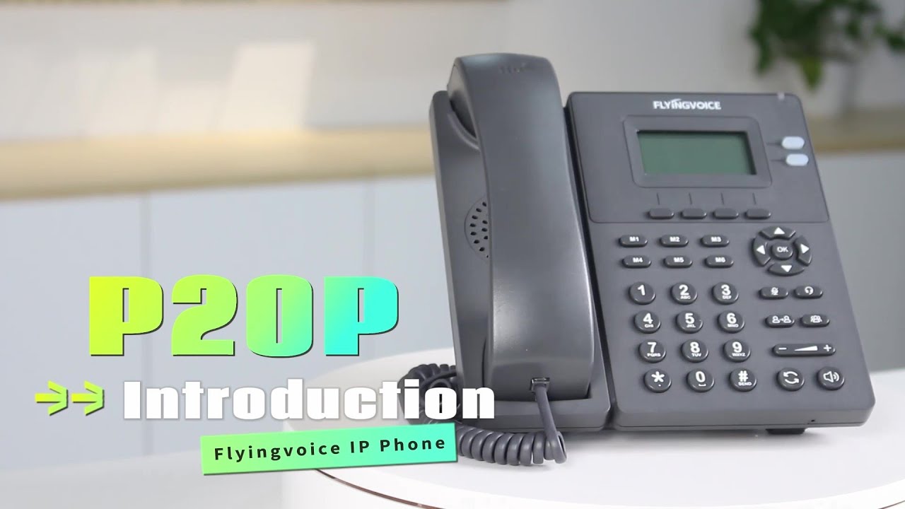 Flyingvoice P20P Dual-line Business VoIP Phone - YouTube