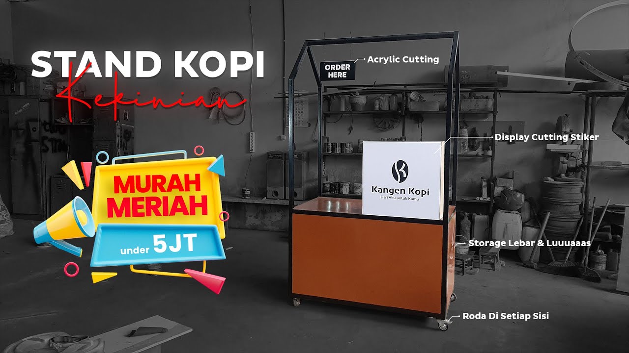 IDE KREATIF !! Stand Kopi Minimalis Kekinian - YouTube
