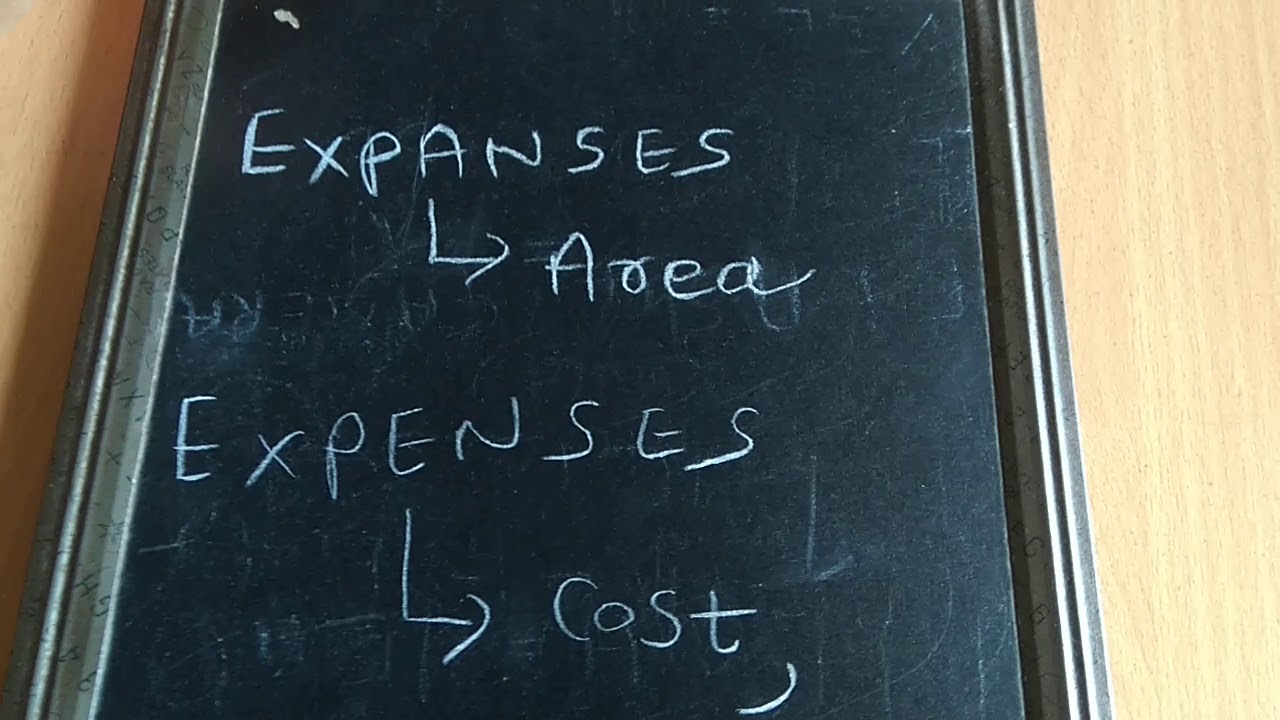 English spelling short trick (expanses and expenses ) - YouTube
