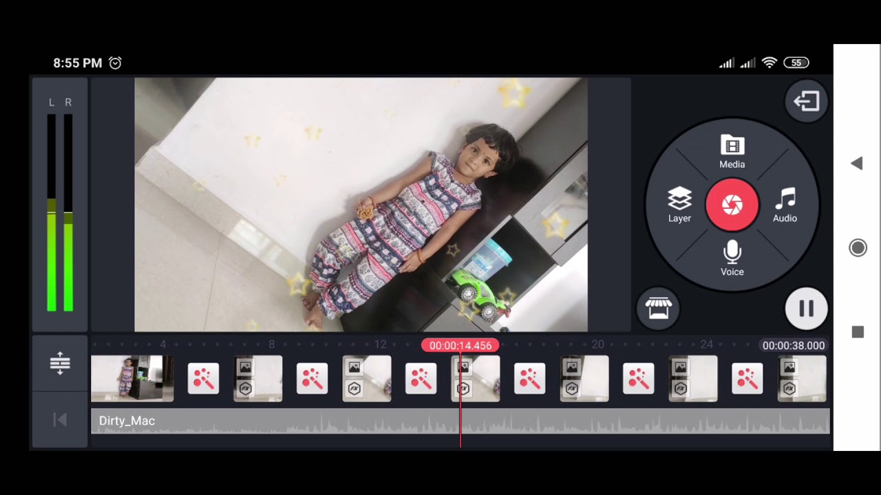 Create Images into a Video with Effects and Music using Kinemaster ...