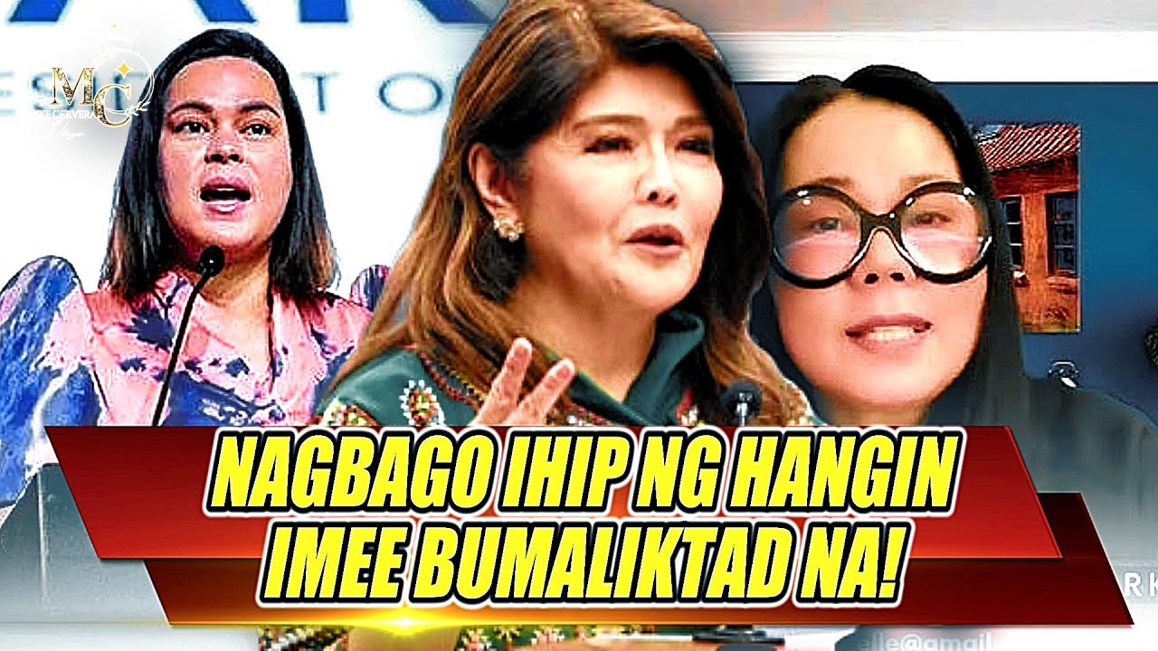 NAG IBA ANG IHIP NG HANGIN! IMEE MARCOS, BUMALIKTAD NA BA?! - YouTube