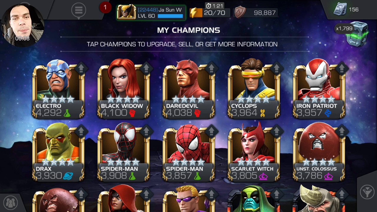 Finally finished my 3rd Mystic T4 Catalyst! Rank 5 Scarlet Witch coming ...