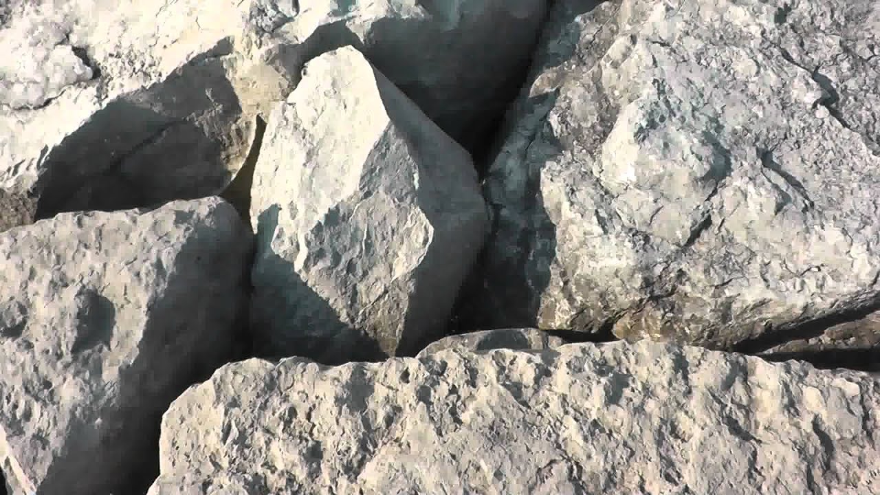 Rocks near Crystal Beach ramp - YouTube