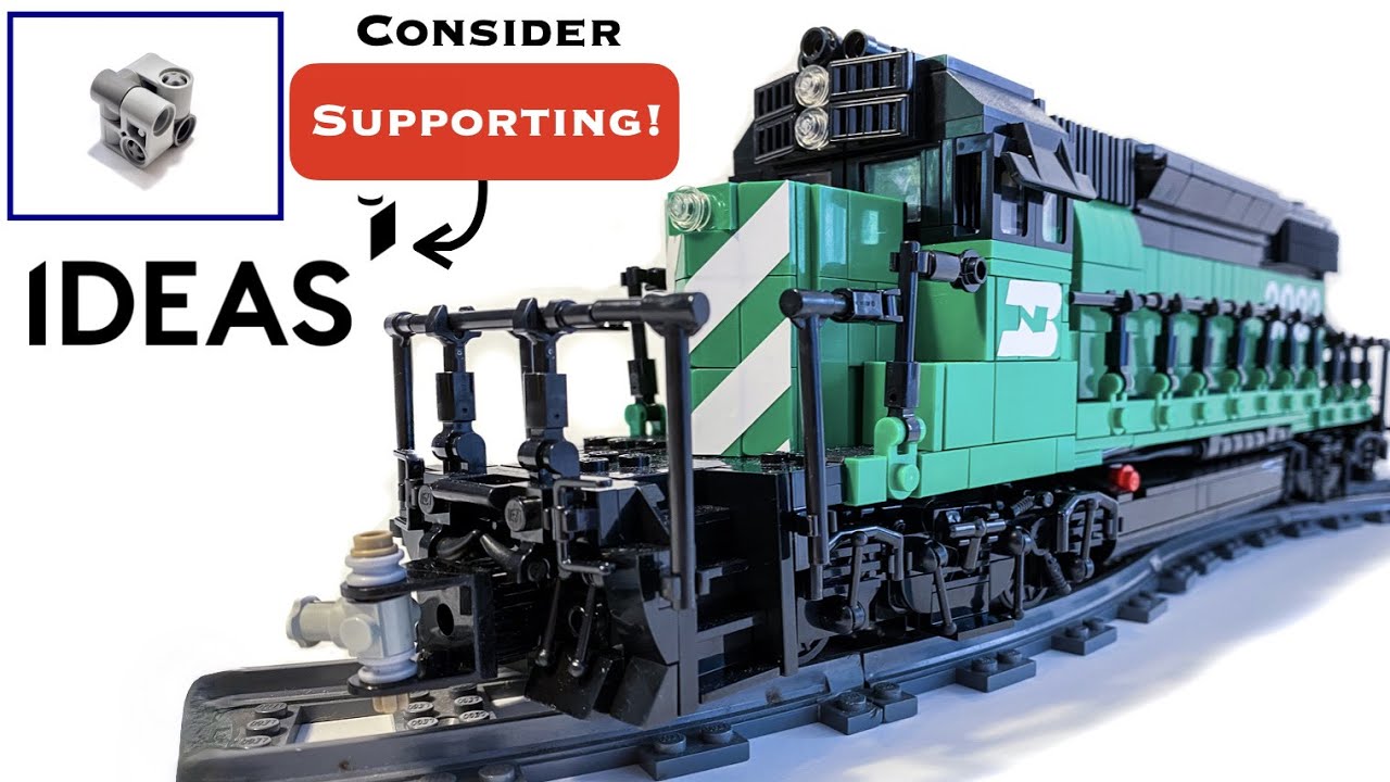 Custom Lego Burlington Northern! - YouTube